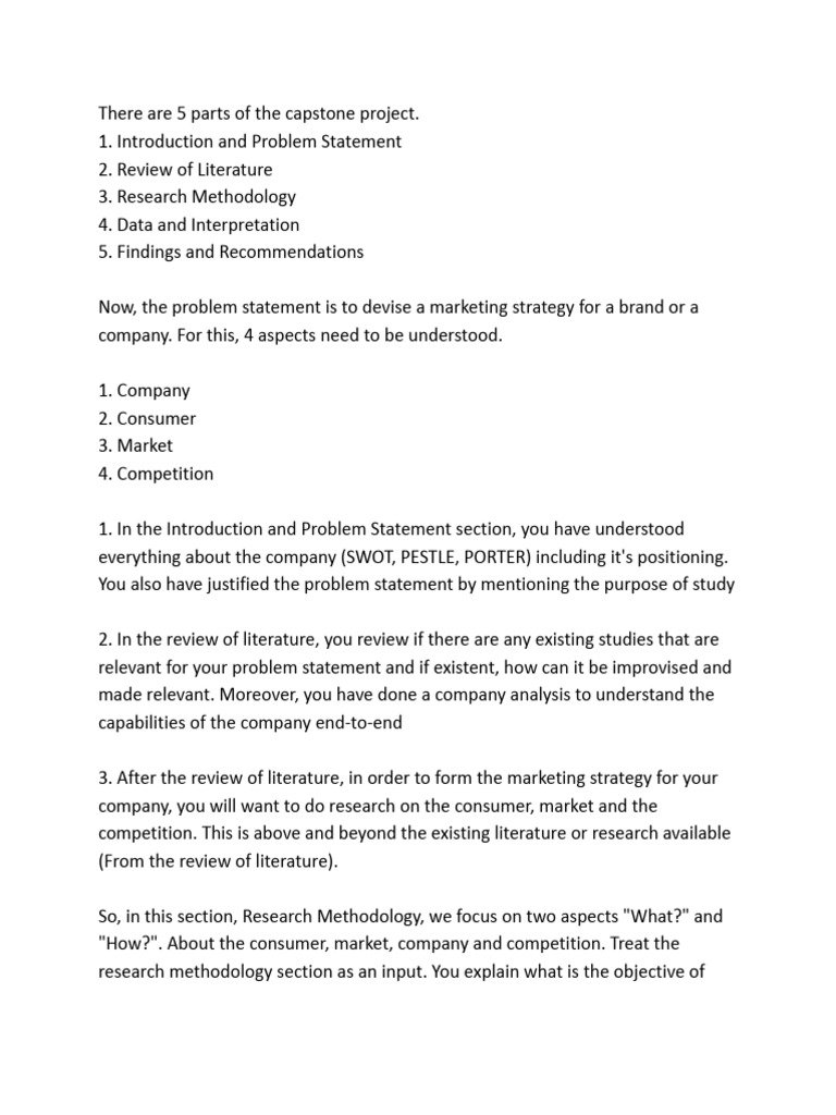 Capstone Guide: Digital Marketing Strategy | PDF | Digital Marketing ...