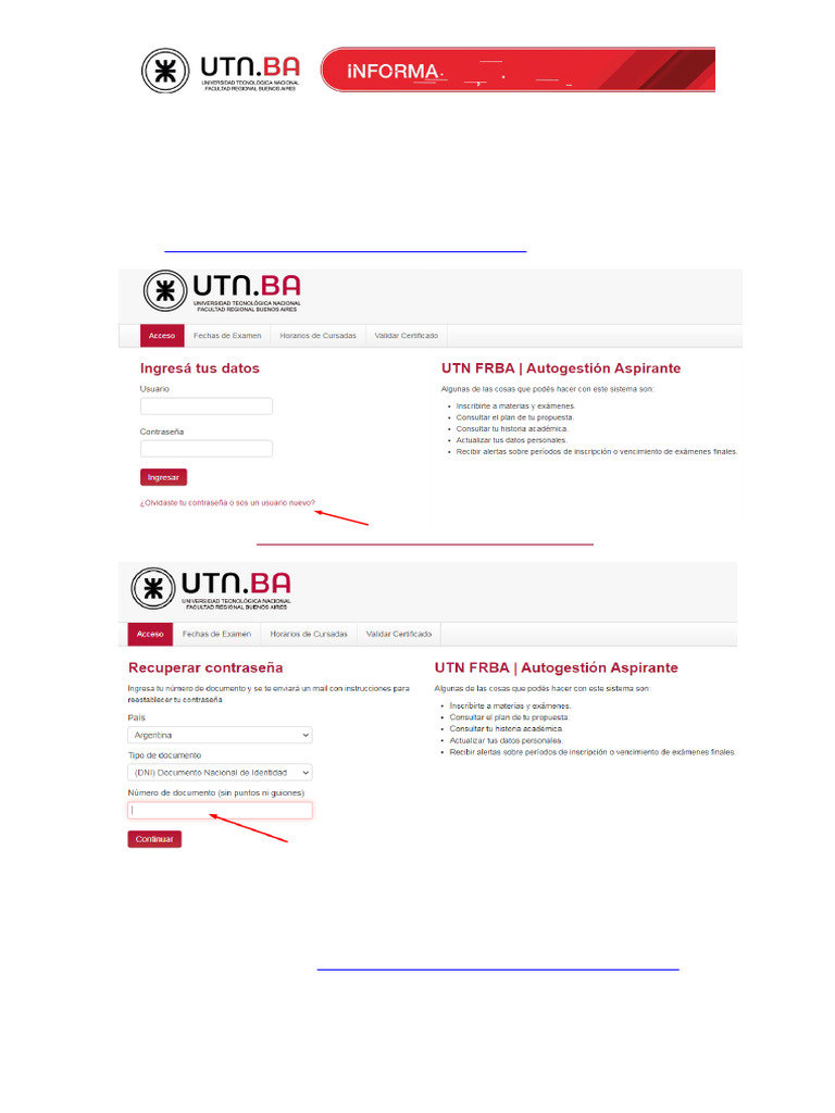 UTN Instructivo Inscripciones Procesadas SU2025 | PDF