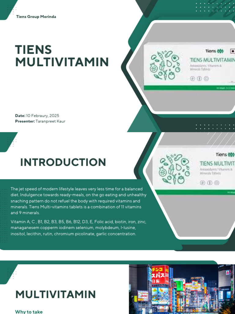 Green and White Modern Business Proposal Presentation | PDF | Vitamin ...