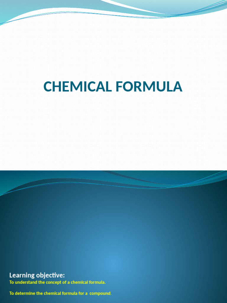 Chemical Formula | PDF