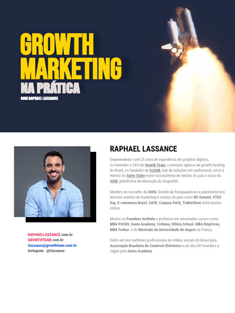 Raphael Lassance - Growth Na Prática - Copybase v2 | PDF | Facebook | E-commerce