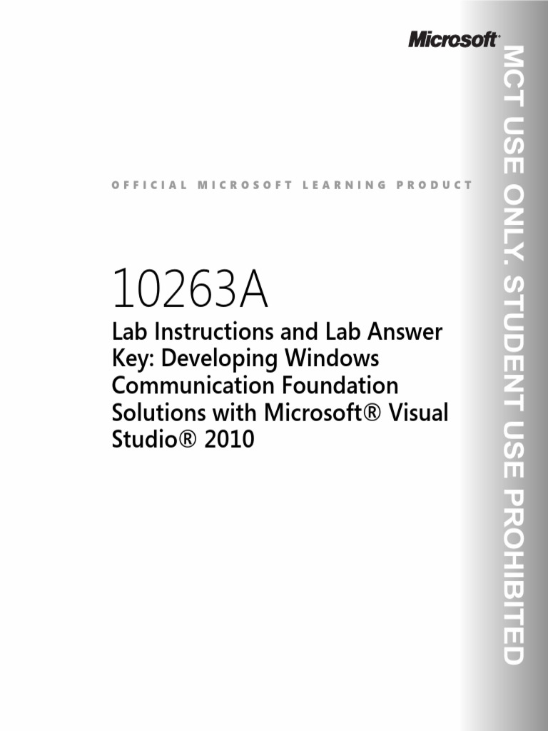 10263AD-ENU LabManual | PDF | Service Oriented Architecture | Computer File
