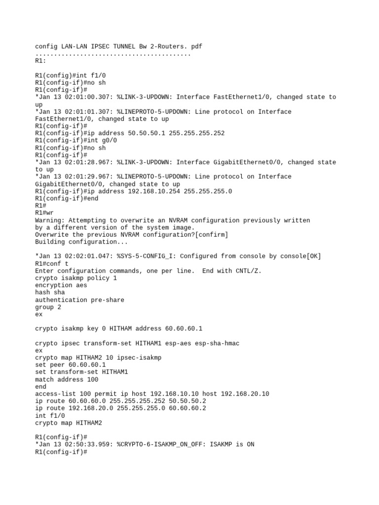 HITHAM CONFIG | PDF | I Pv6 | Telecommunications