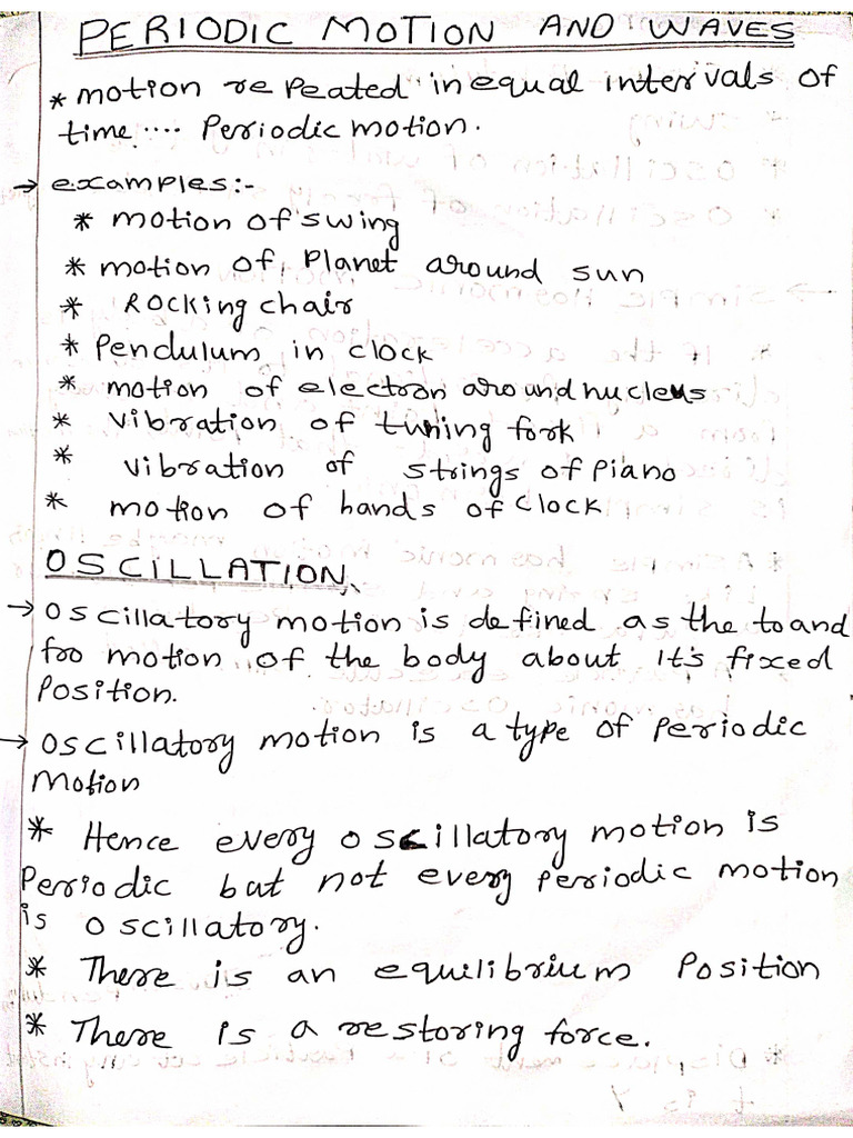 Periodic Motion and Waves | PDF