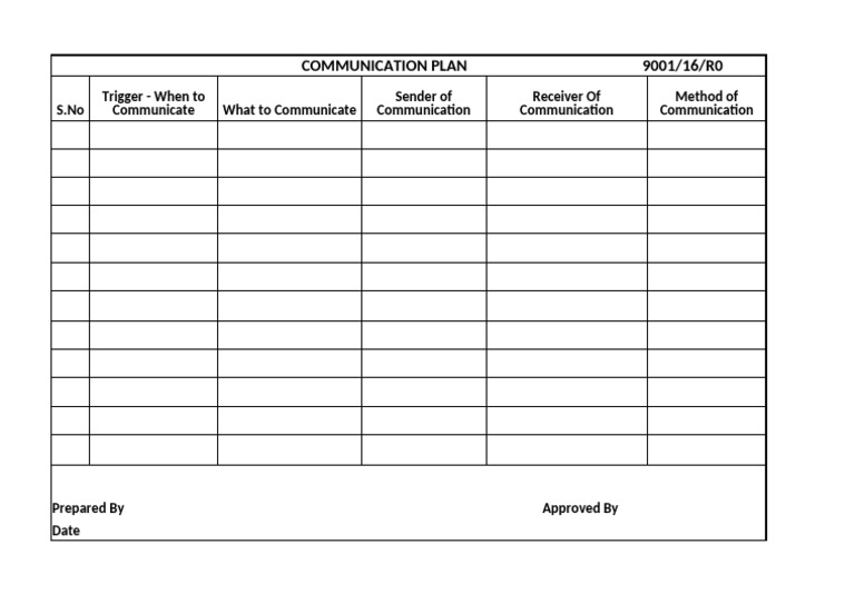 Communication Plan Overview | PDF
