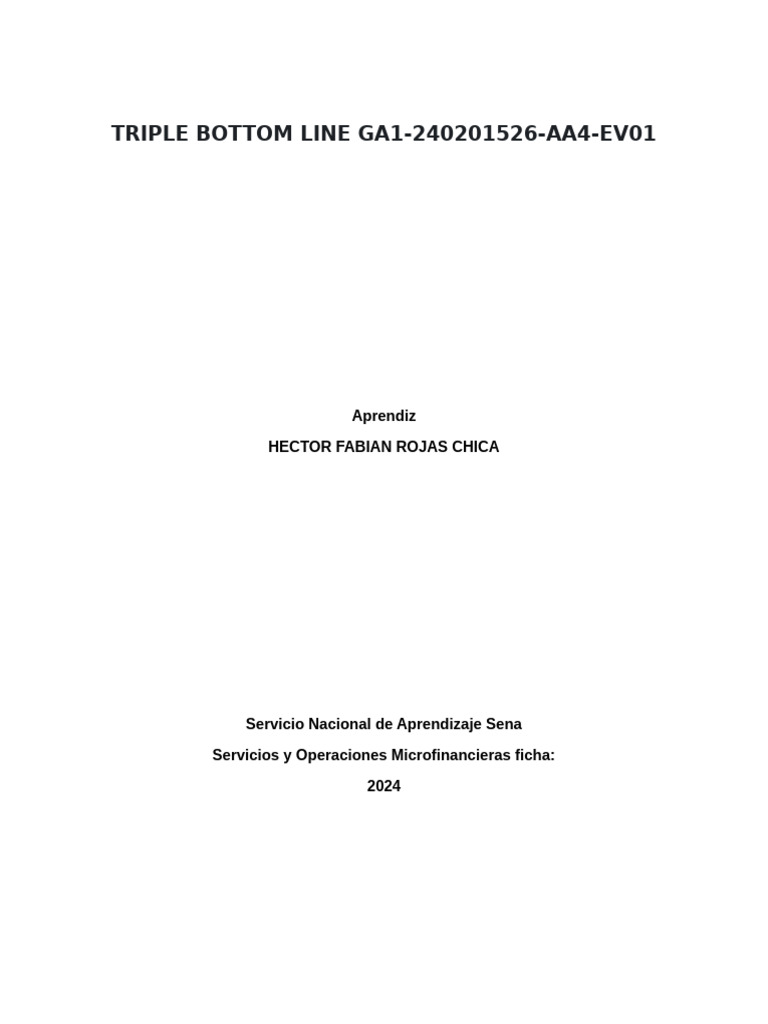 Modelo Triple Bottom Line (TBL) | PDF | Sustentabilidad | Reciclaje