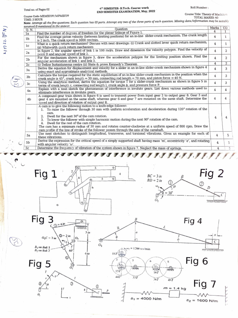 sem 4 end sems 2022 | PDF | Heat Transfer | Feedback