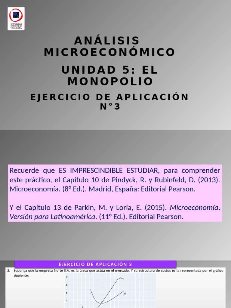 A Micro Unidad 5 Ejercicio 3 Unvm 2021 | PDF | Monopolio | Precios
