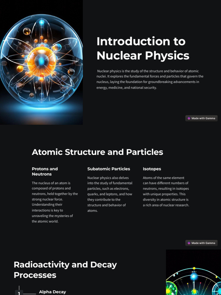 Introduction To Nuclear Physics | PDF | Neutron | Nuclear Physics