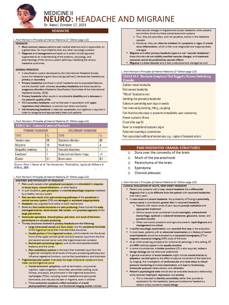 4 Headache and Migraine | PDF | Headache | Migraine