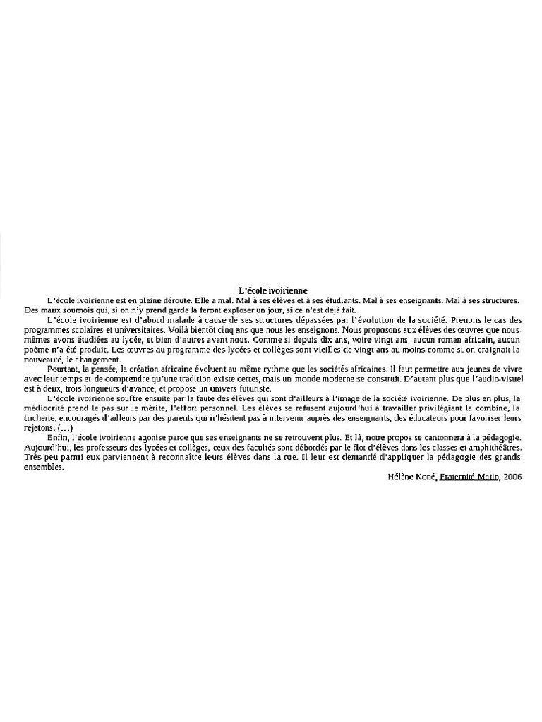 Texte Lecture Méthodique 3e | PDF