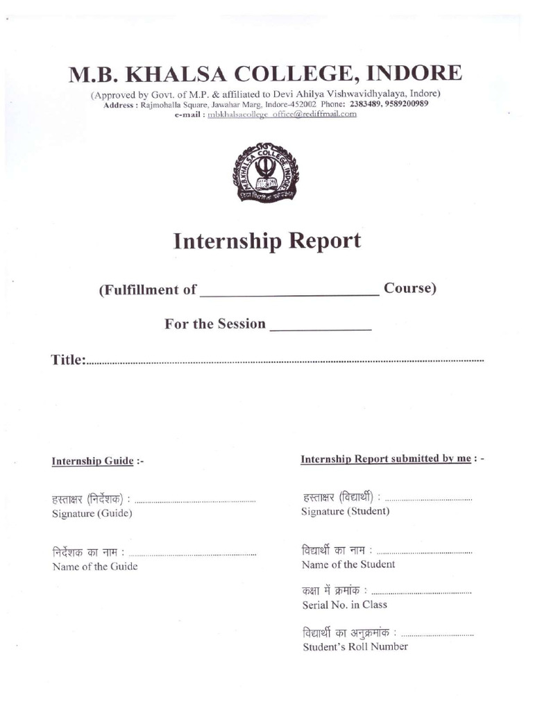 Internship Report | PDF