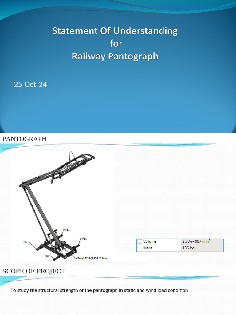 R1 - Railway Pantograph - 19dec24 | PDF | Stress (Mechanics) | Strength ...