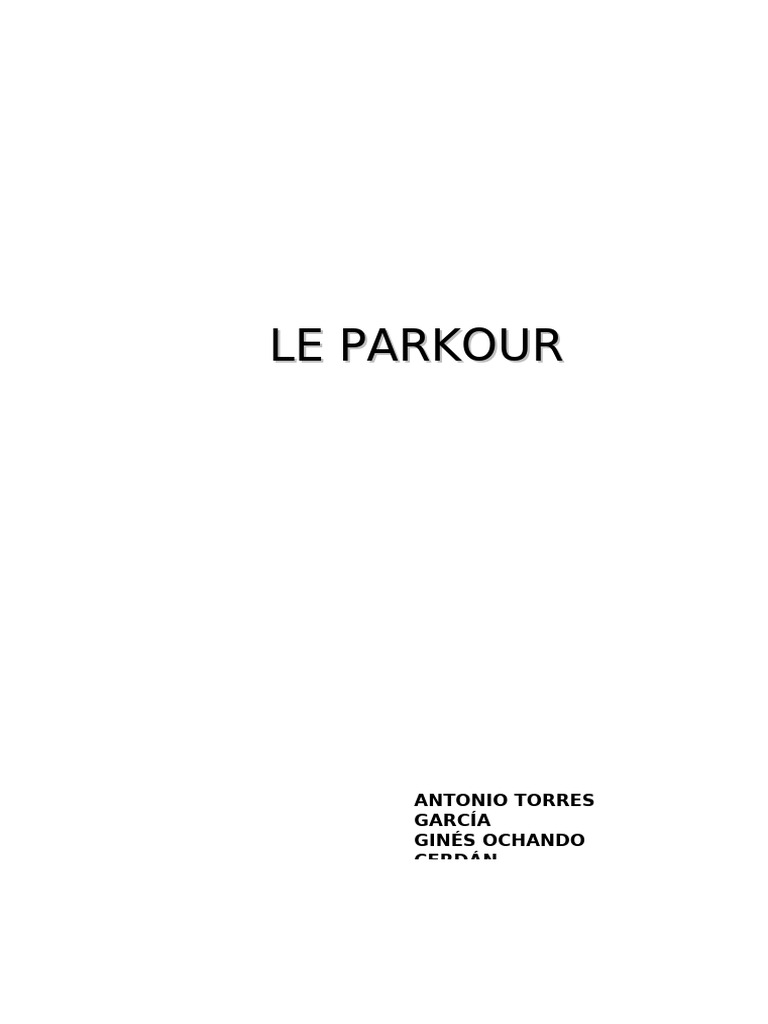 16 Parkour | PDF | Evaluación | Aprendizaje