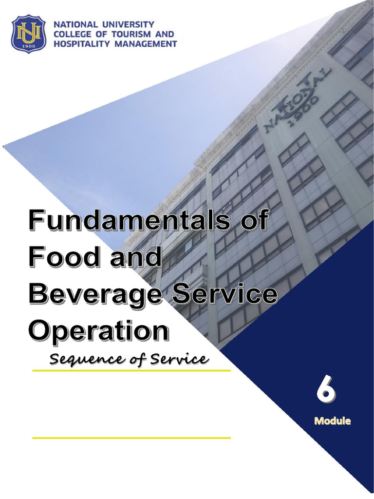 Service Sequence | PDF | Waiting Staff | Wine