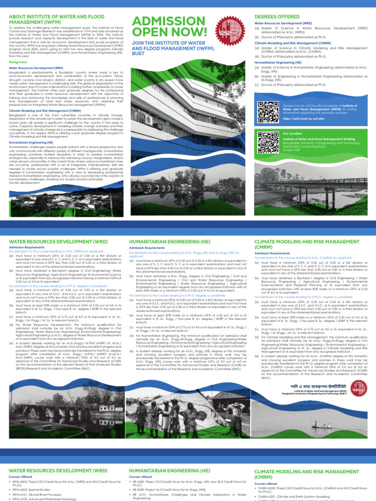 Iwfm academic brochure | PDF | Water Resources | Flood