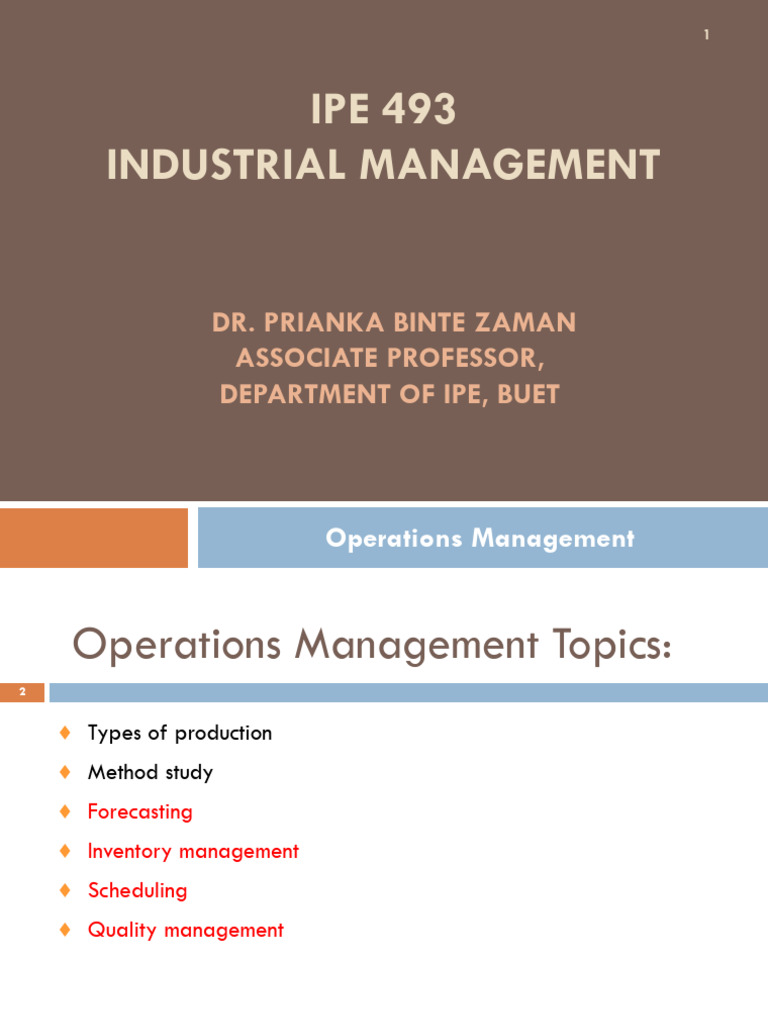 8-Types of Production Process-IPE 493-CSE-Jan 24 | PDF | Mass ...