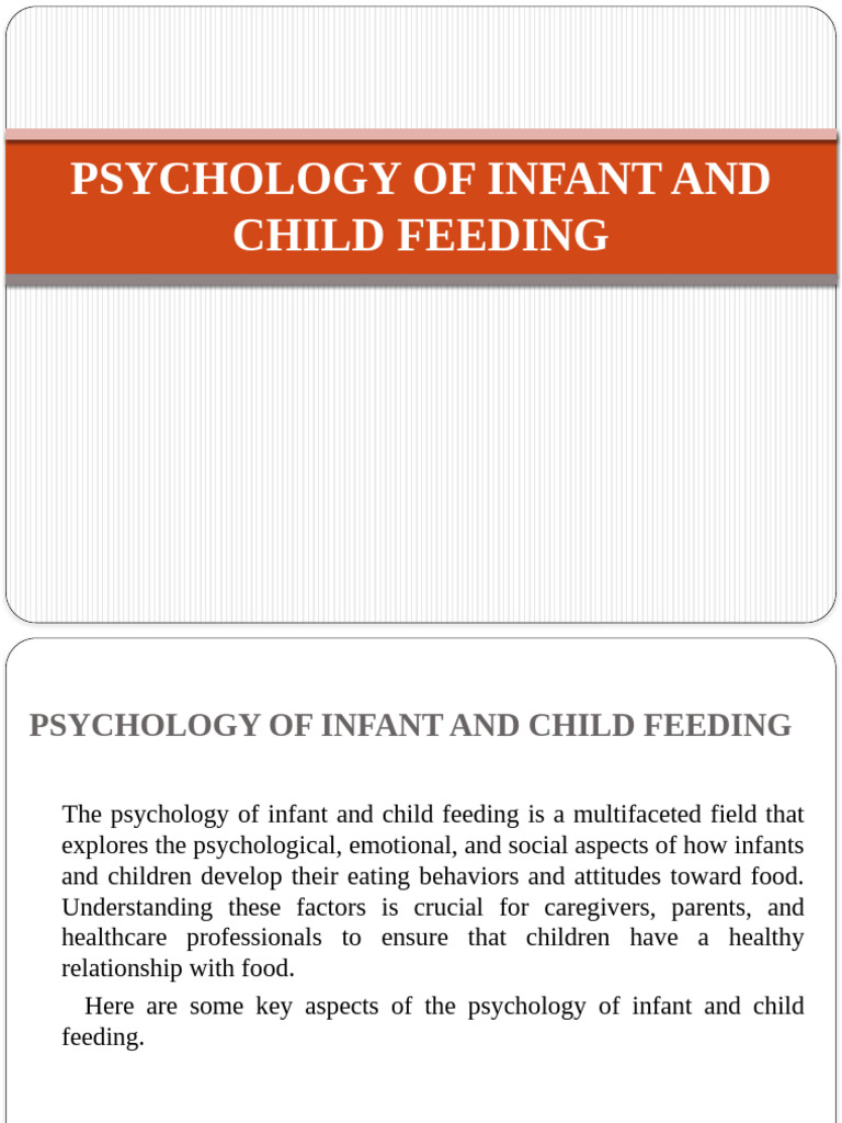 Psychology of Infant Feeding Practices | PDF | Eating | Parenting