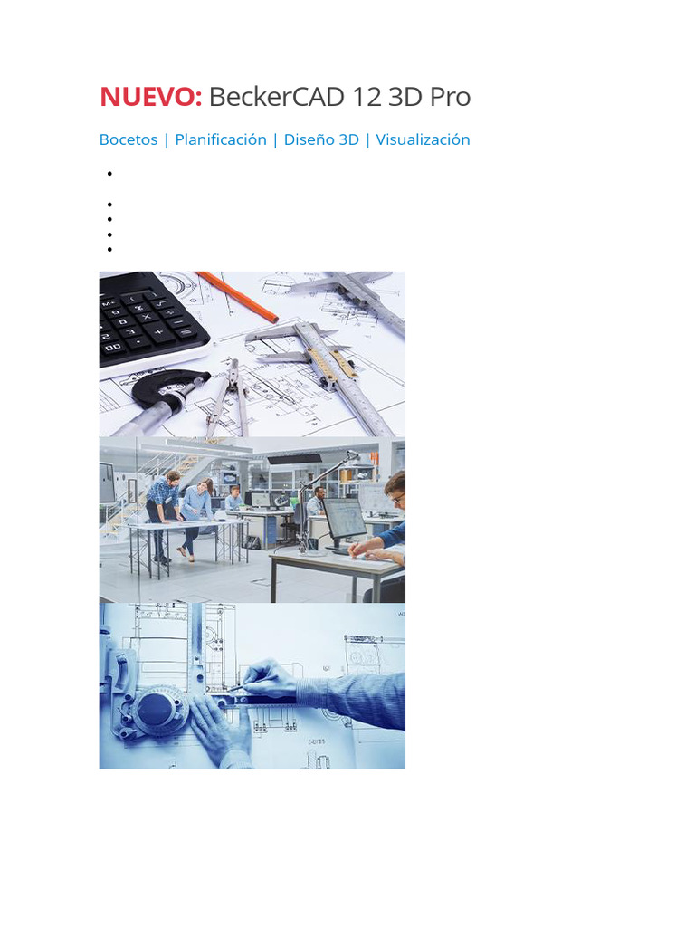 Becker CAD12 3D Pro | PDF | Cad automático | Diseño asistido por ordenador