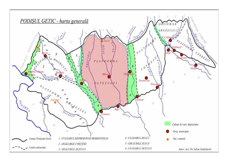 Harta_podisul_getic | PDF