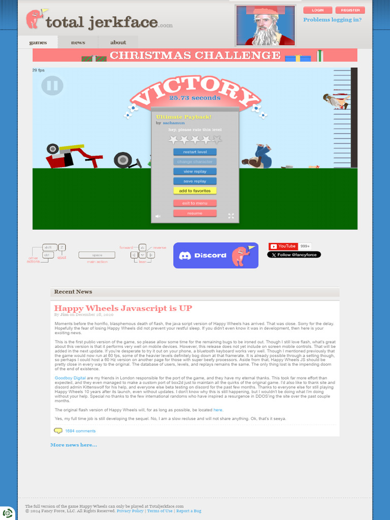 Happy Wheels JavaScript Version Release | PDF | Software | Computing