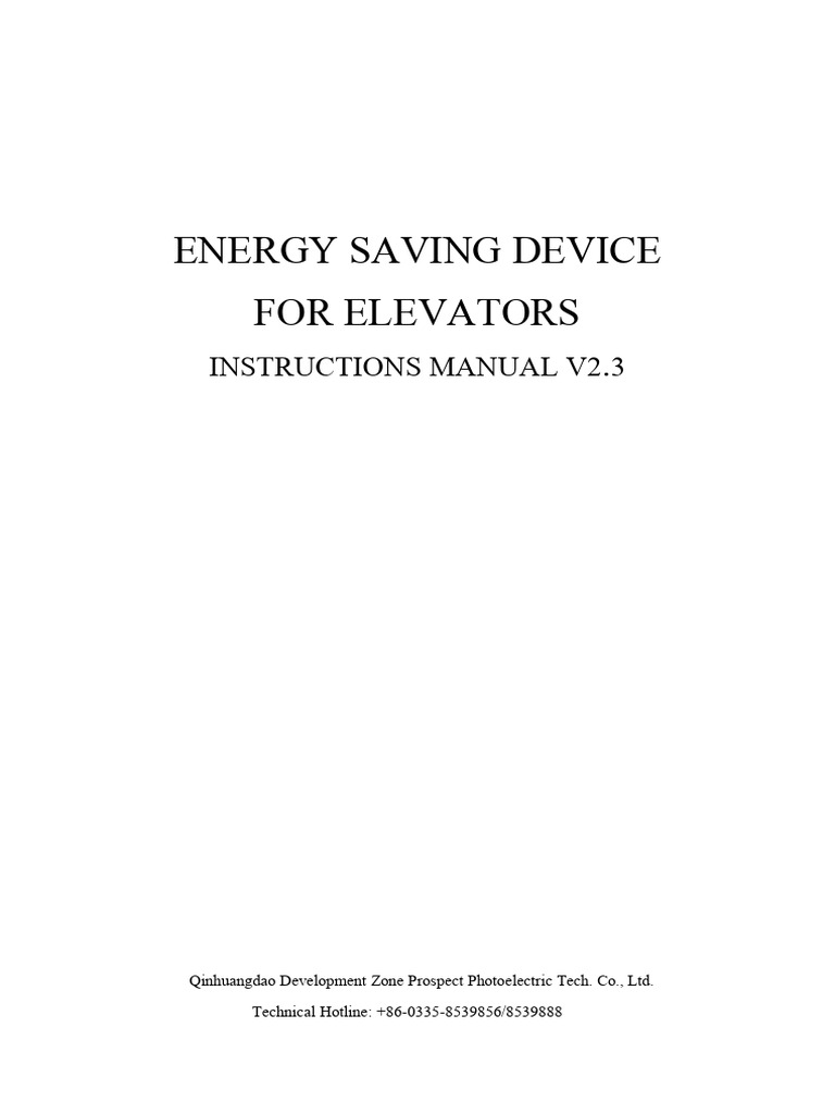 DTDH P4 1、P4 2电梯电能回馈装置说明书V2.3（英文版） | PDF | Elevator | Electrical Engineering