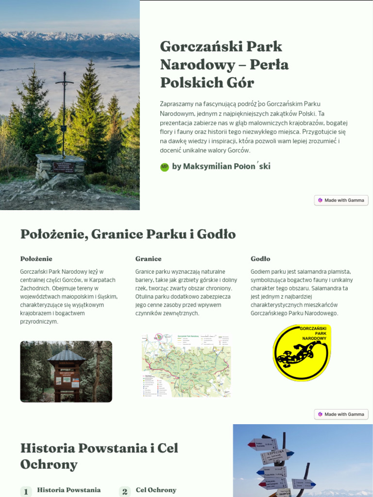 Gorczanski Park Narodowy Perla Polskich Gor | PDF