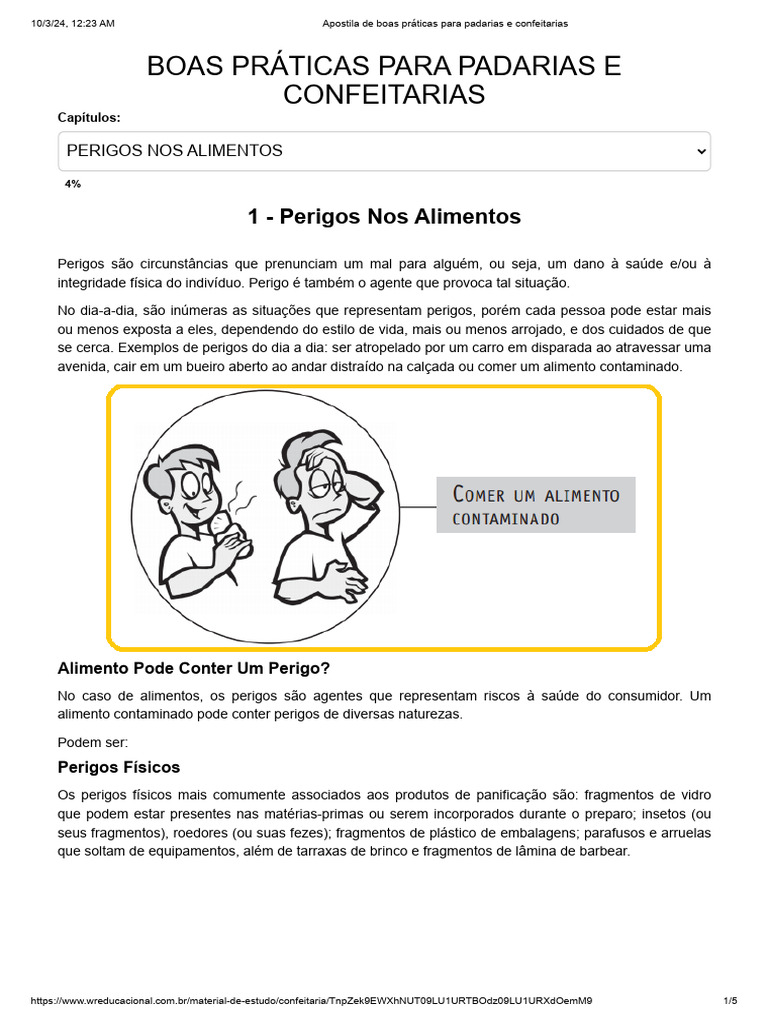 Perigos Alimentares em Padarias e Confeitarias | PDF | Microrganismo ...