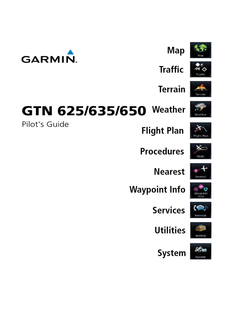 GTN 625-635-650 Pilot's Guide | PDF | Transponder (Aeronautics) | Aviation