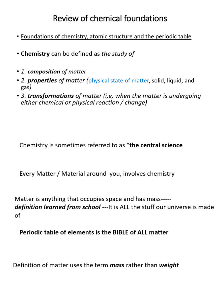 Chemical Foundations: Matter and Changes | PDF | Ion | Chemical Compounds