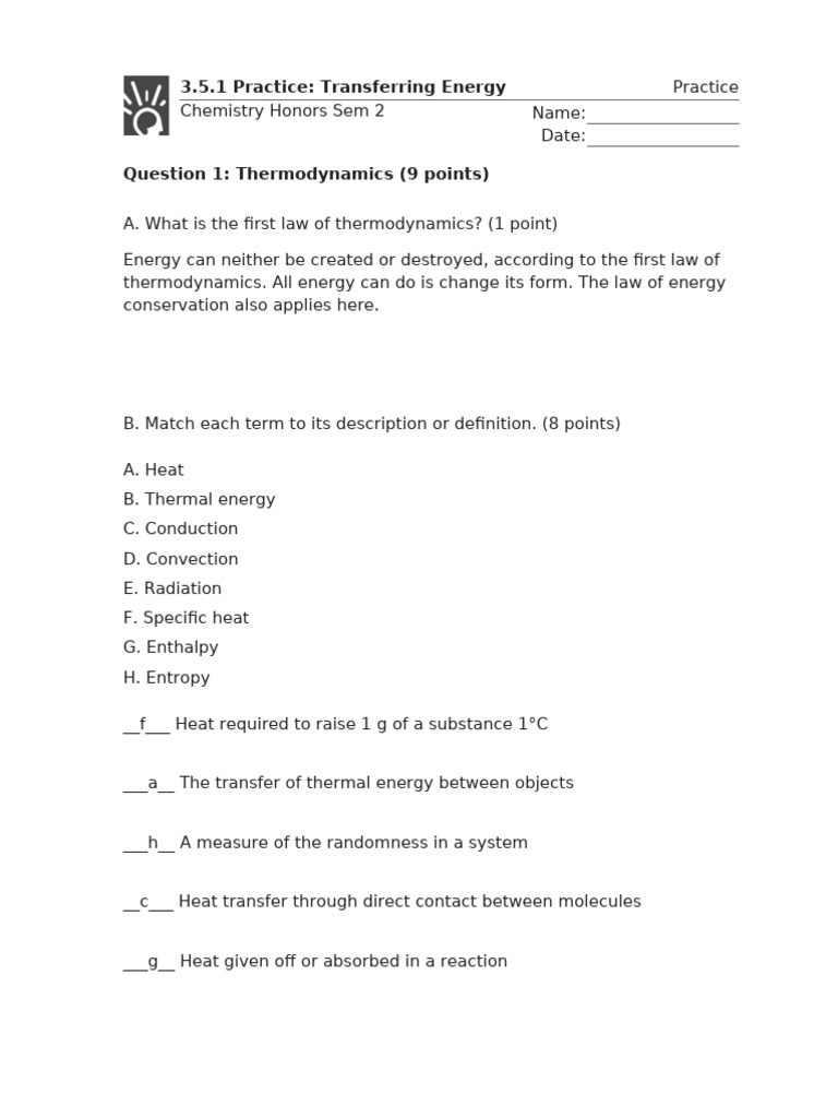 Thermodynamics & Heat Transfer | PDF | Heat | Enthalpy