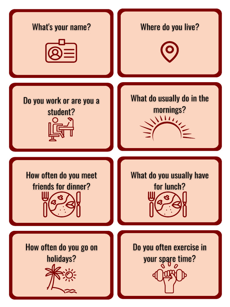 Speaking Cards Level B1 | PDF