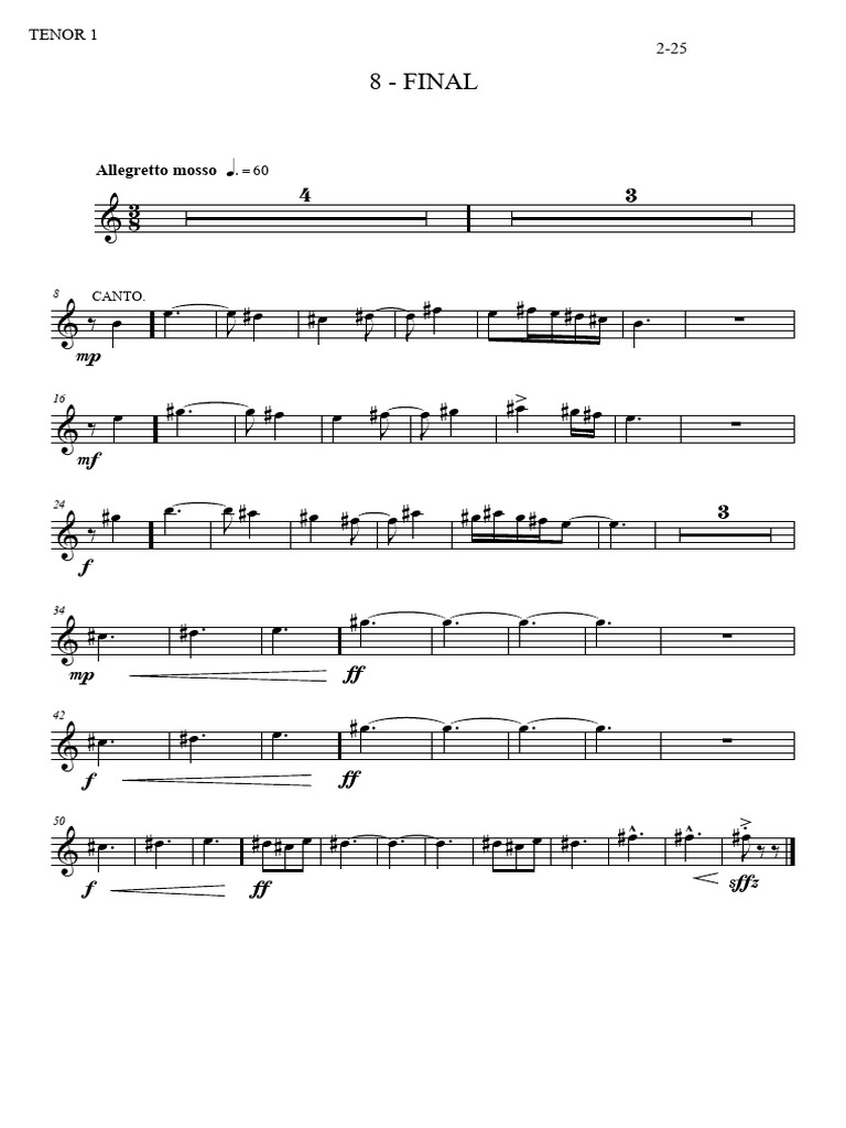 H - Final - Ténor 1 | PDF
