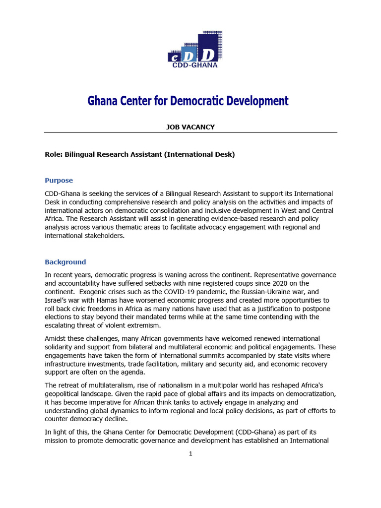 Bilingual Research Assistant July 2024 | PDF | Governance | Democracy