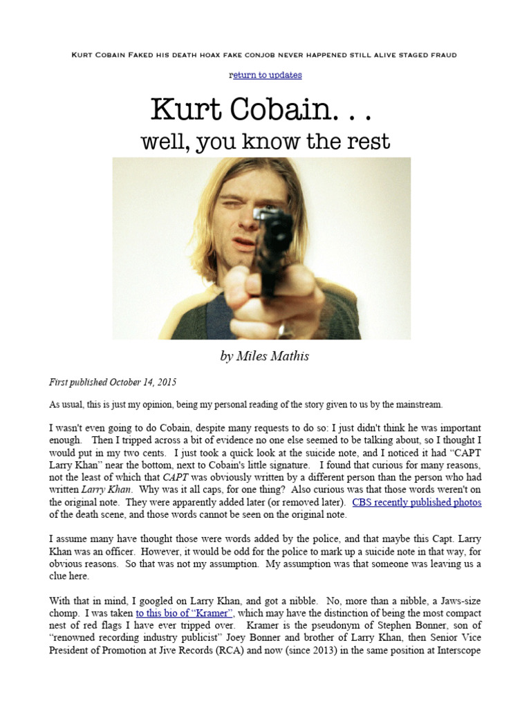 cobain | PDF | Kurt Cobain