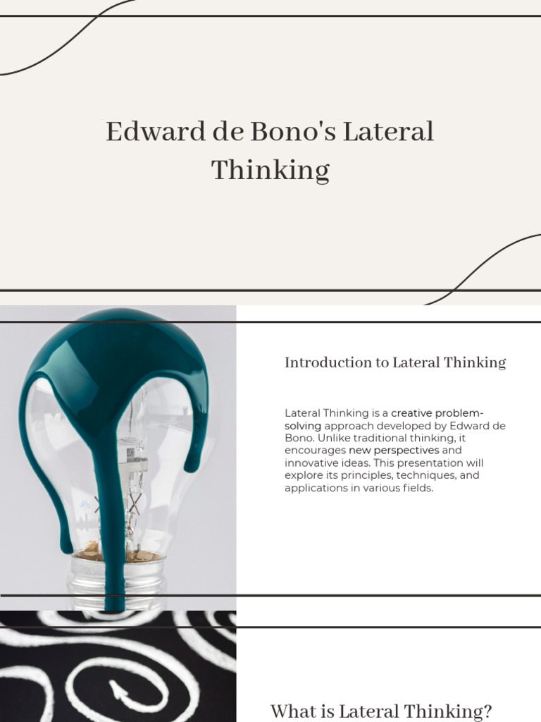 Slidesgo Unlocking Creativity Exploring Edward de Bonos Lateral ...