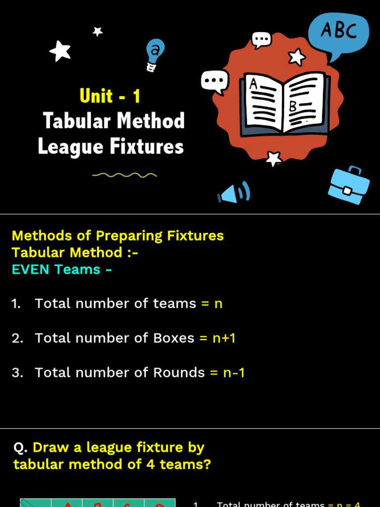 CH-1 Tabular Method | PDF