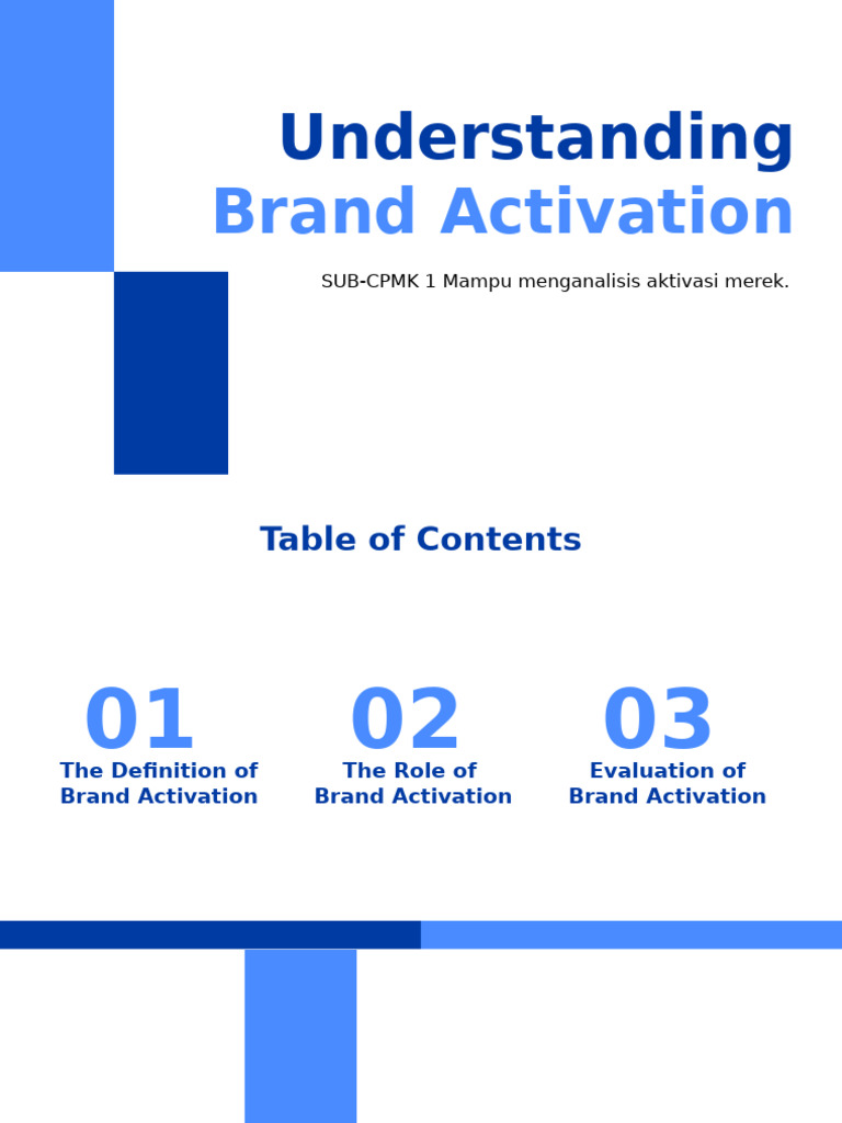 Sesi 1 - Understanding Brand Activation | PDF | Brand | Social Media