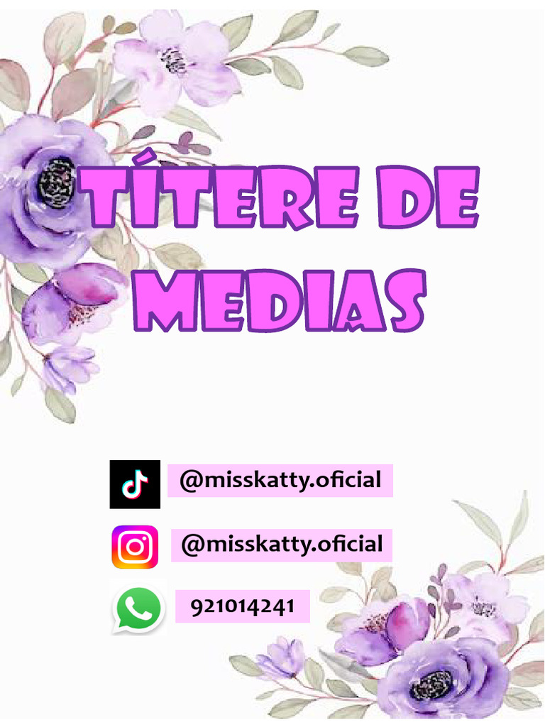 Molde de Títere de Media | PDF