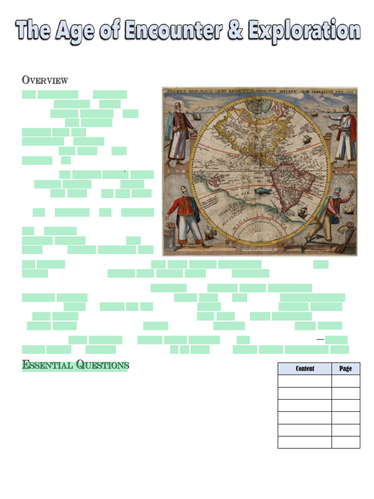 Age of Exploration Overview | PDF | Age Of Discovery