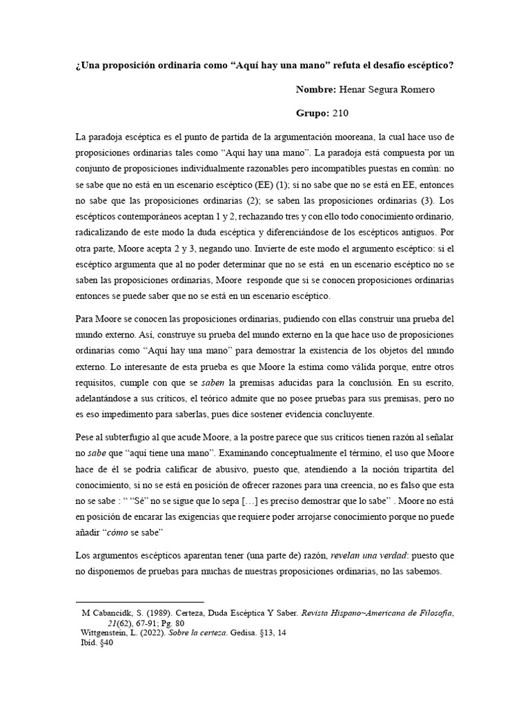 La Figura Del Escéptico | PDF | Escepticismo | Verdad