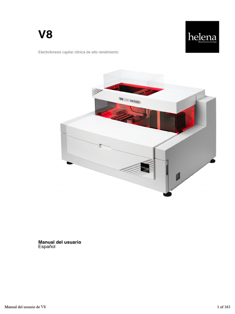 Manual Usuario - V8 - 14889 - 800008 - ES | PDF | Electroforesis ...