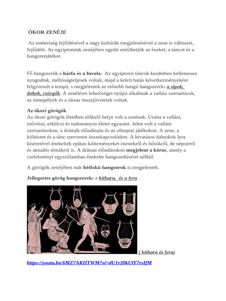Az Ókori Zene | PDF