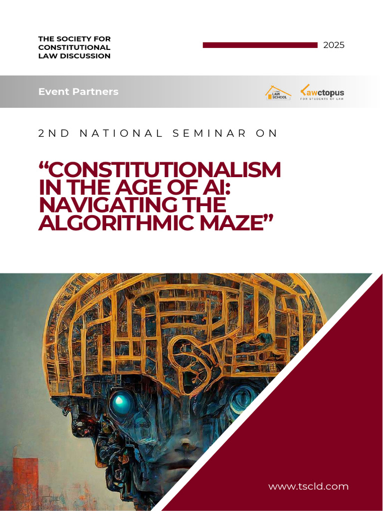 Brochure - Seminar On Constitutionalism in The Age of AI Navigating The ...