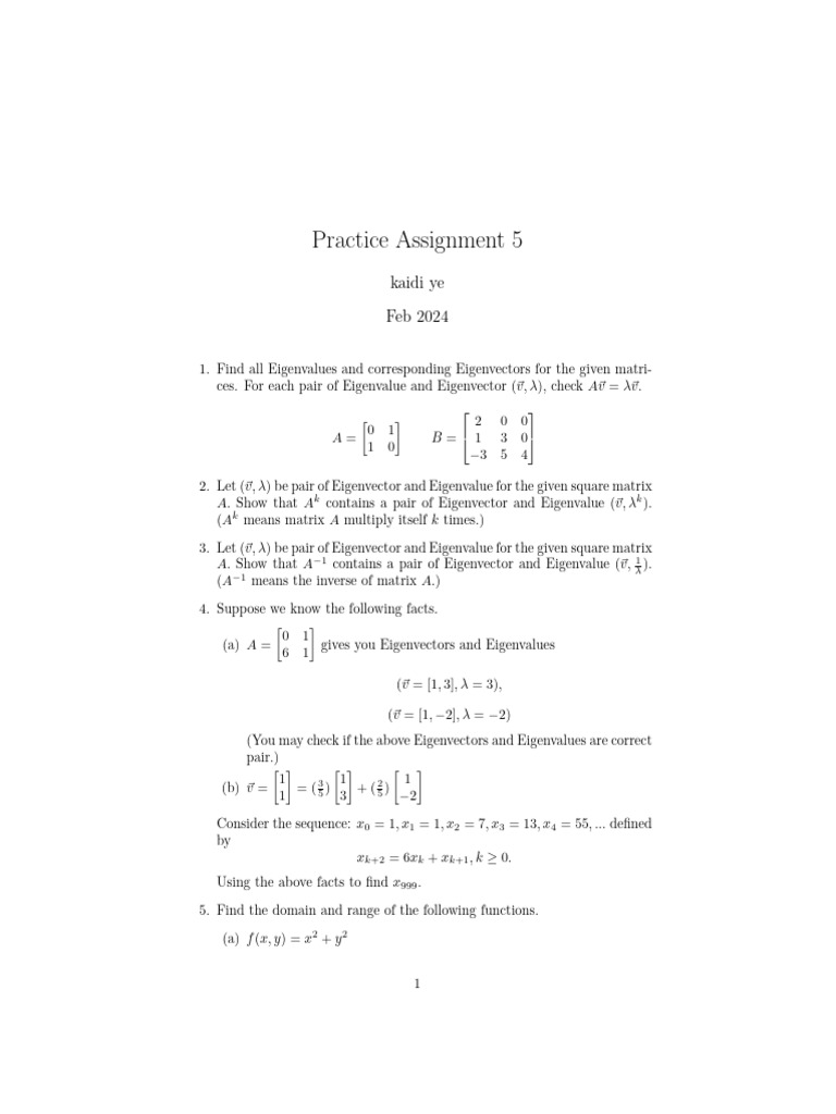 MATA35_Practice_Assignment_5 | PDF