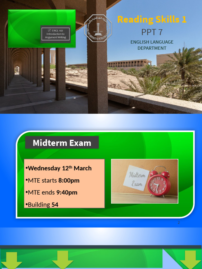 Reading Skills 1 | PDF | Question | Multiple Choice