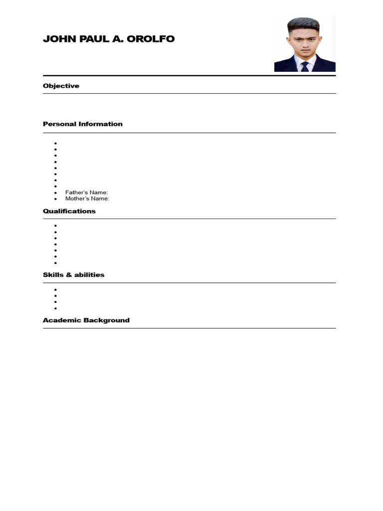 John Paul Orolfo Resume | PDF