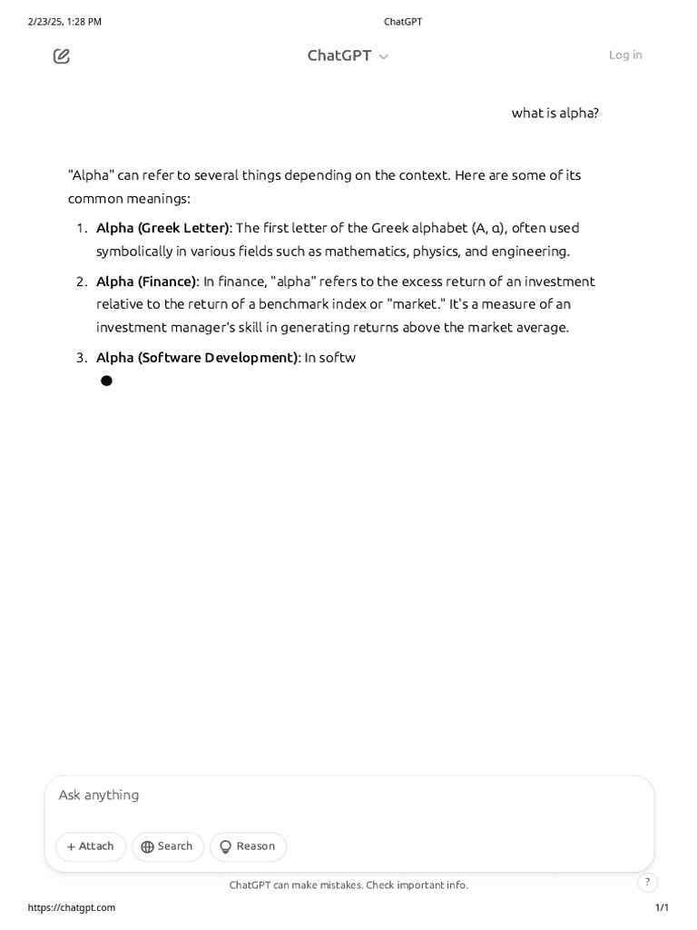 Understanding Alpha: Key Definitions | PDF