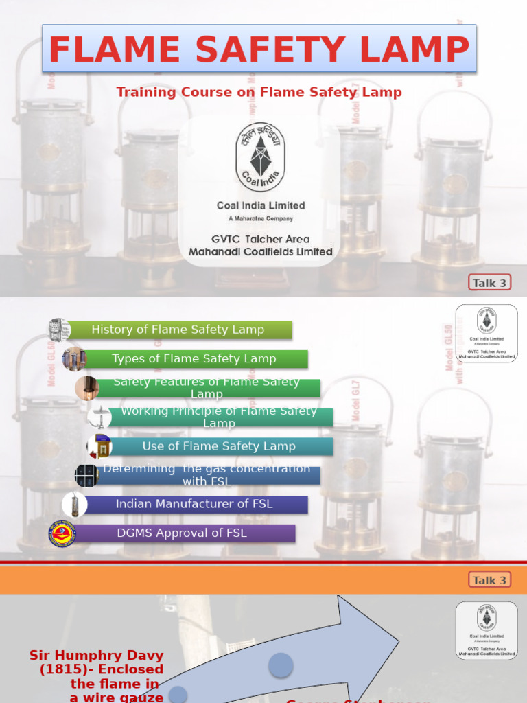Flame Safety Lamp Overview and Features | PDF