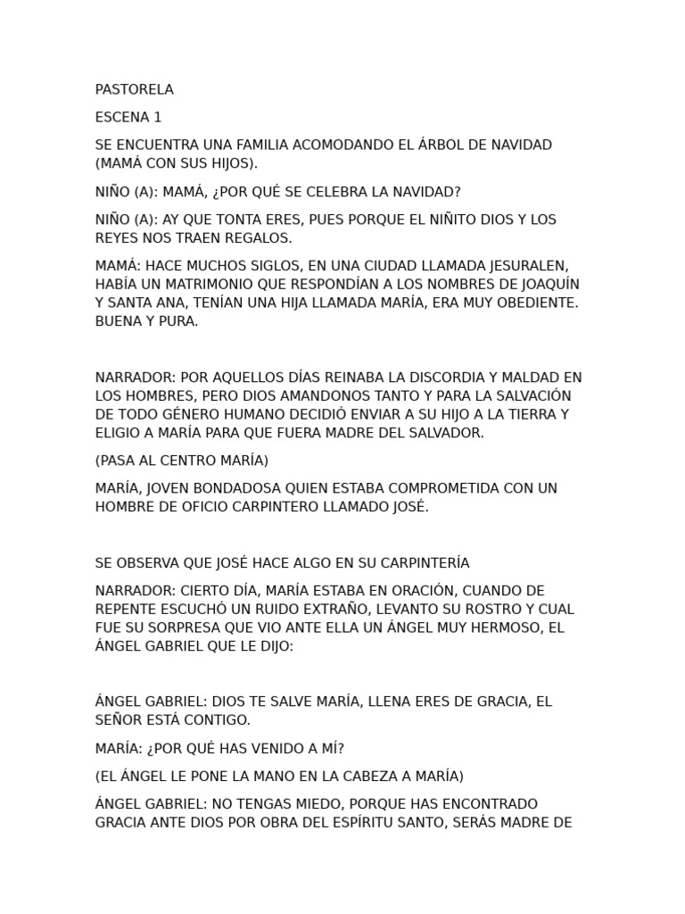 PASTORELA | PDF | María, madre de Jesús | San José